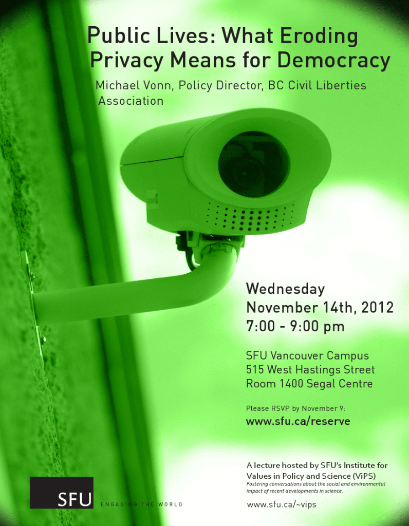 Public Lives: What Eroding Privacy Means for Democracy - BC Civil ...