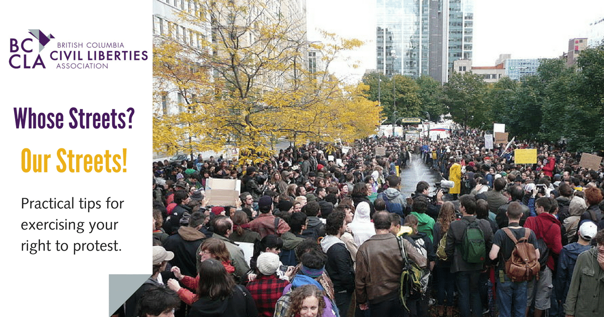 Whose streets? Our streets! - BC Civil Liberties Association