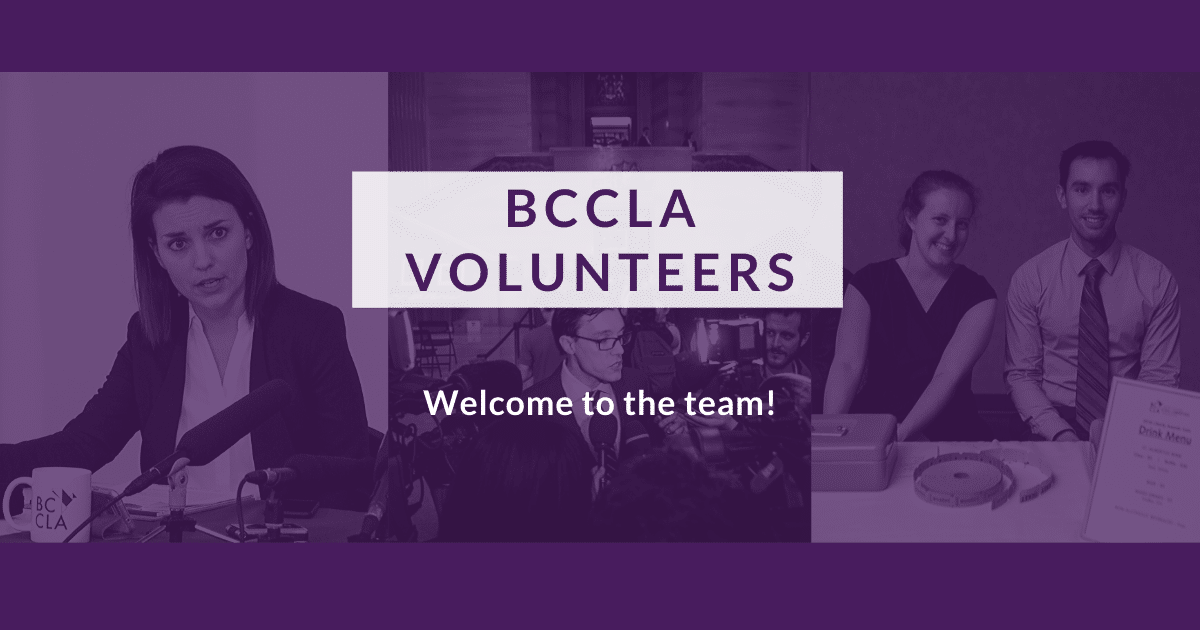 Our new Communications and Development Volunteers! - BC Civil Liberties ...