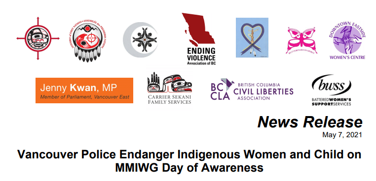 Vancouver Police Endanger Indigenous Women and Child on MMIWG Day of ...